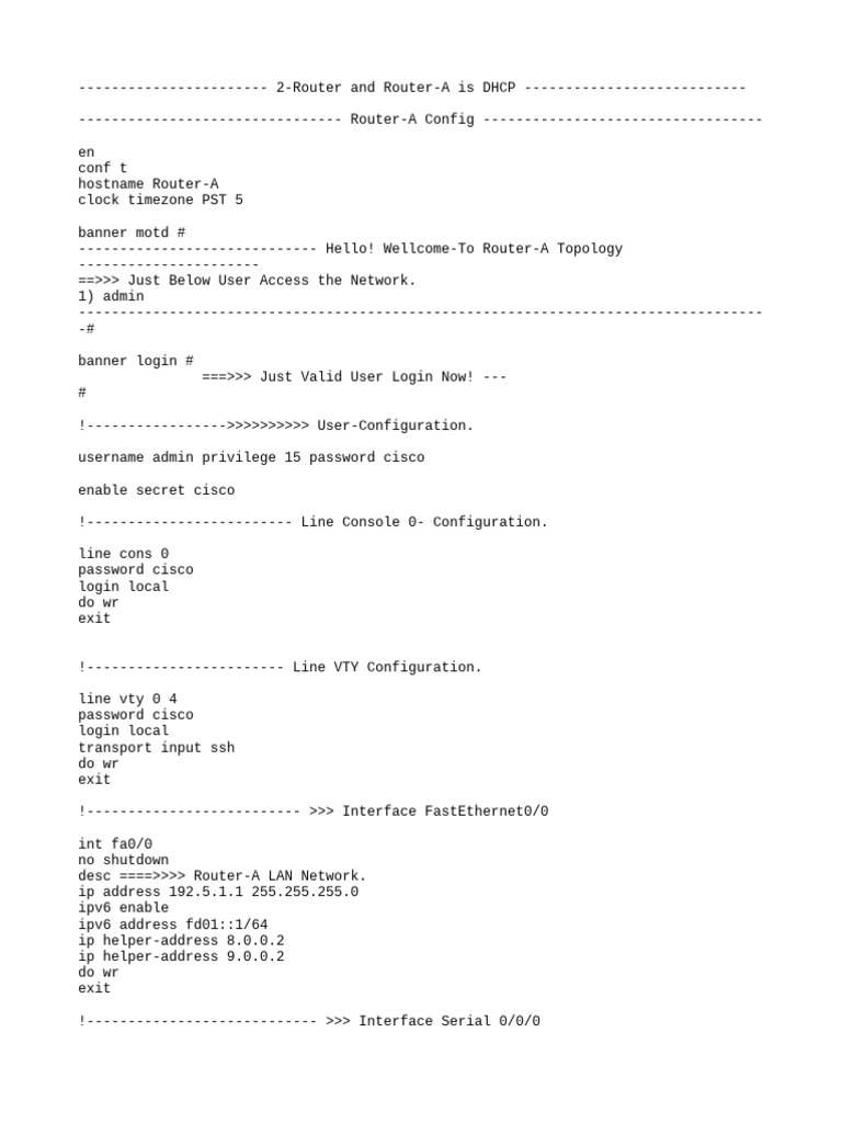 Network Router Configuration Guide | PDF | Ip Address | I Pv6
