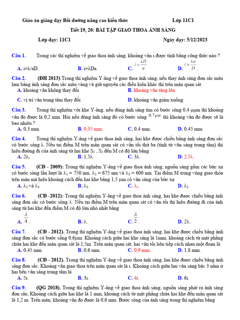 BDNCKT Hki 11c1 Tuan 10 | PDF
