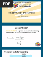 Concentration Terms Formula PDF | PDF | Concentration | Analytical Chemistry