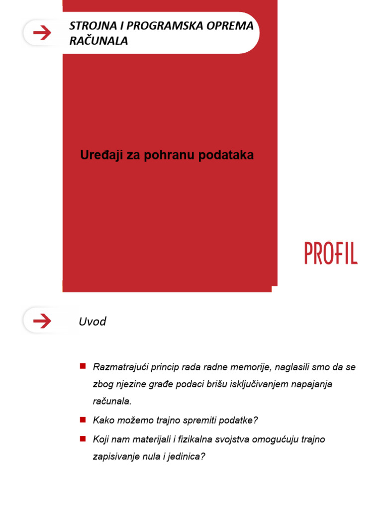 Uredaji Za Pohranu Podataka | PDF
