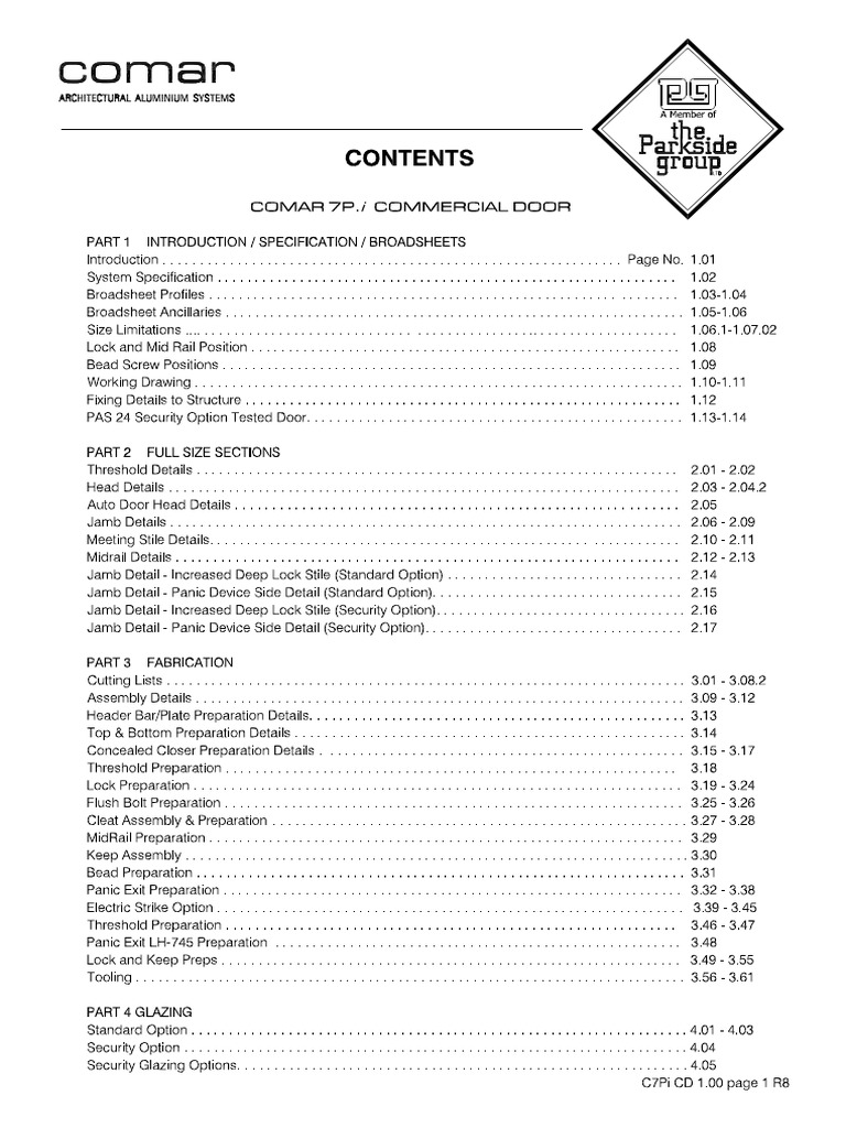 Comar-7Pi-CD-Section-1-Jan-2022 | PDF