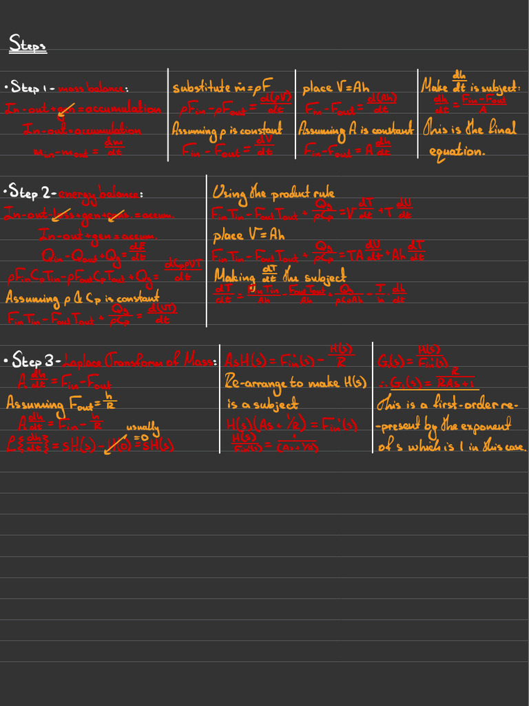 Process Control - Equations | PDF | Physics | Applied And ... Process Control - Equations | PDF | Physics | Applied And ...