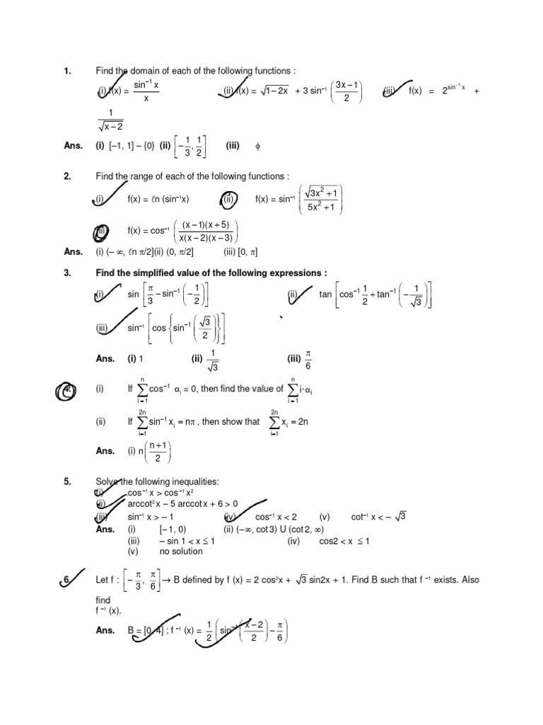 ITF Answer Key | Download Free PDF | Mathematical Concepts | Angle
