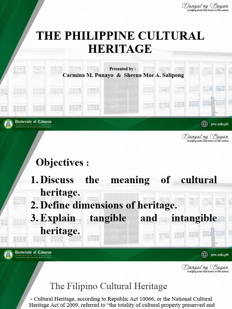 report-Philippine-Cultural-Heritage | PDF | Cultural Heritage | Cebu