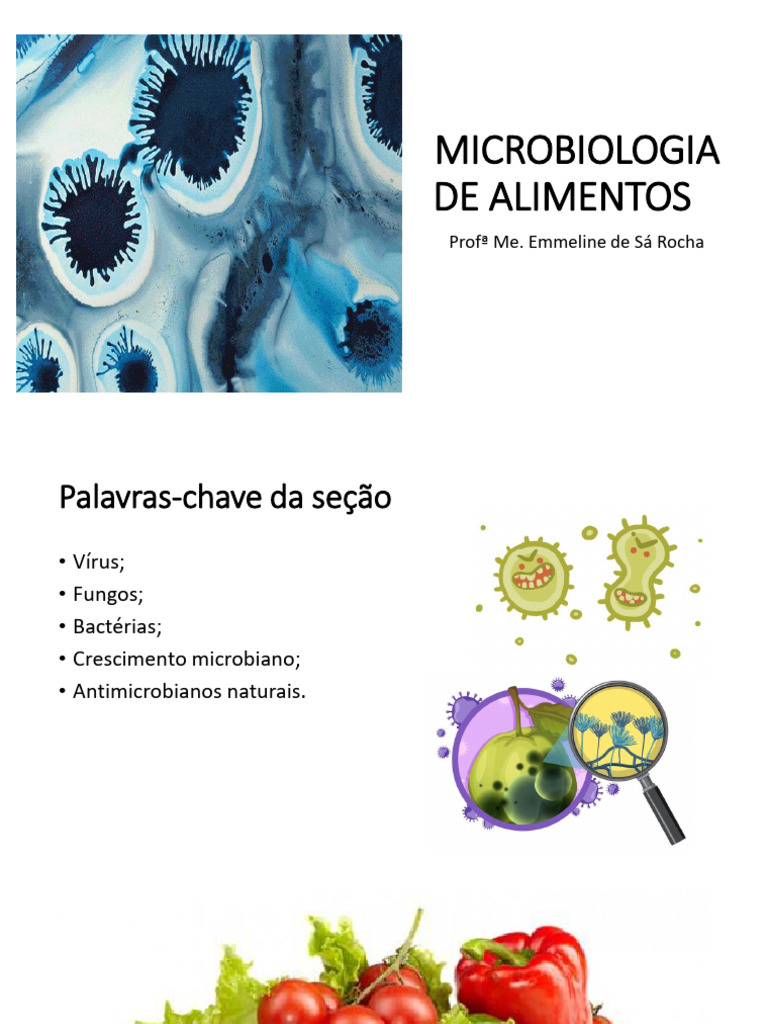 Aula - Microbiologia de Alimentos | PDF | Bactérias | Microrganismo