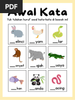 Lembar Kerja Belajar Anak PAUD | PDF