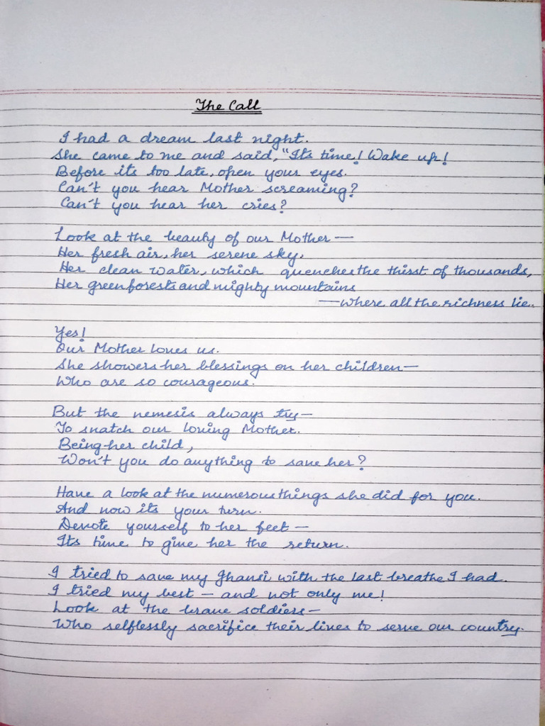 The Call - Poem | PDF | Self-Improvement | Religion & Spirituality