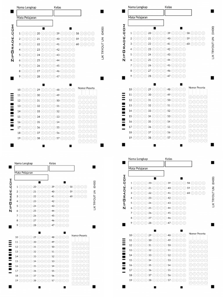 Contoh LJK | PDF
