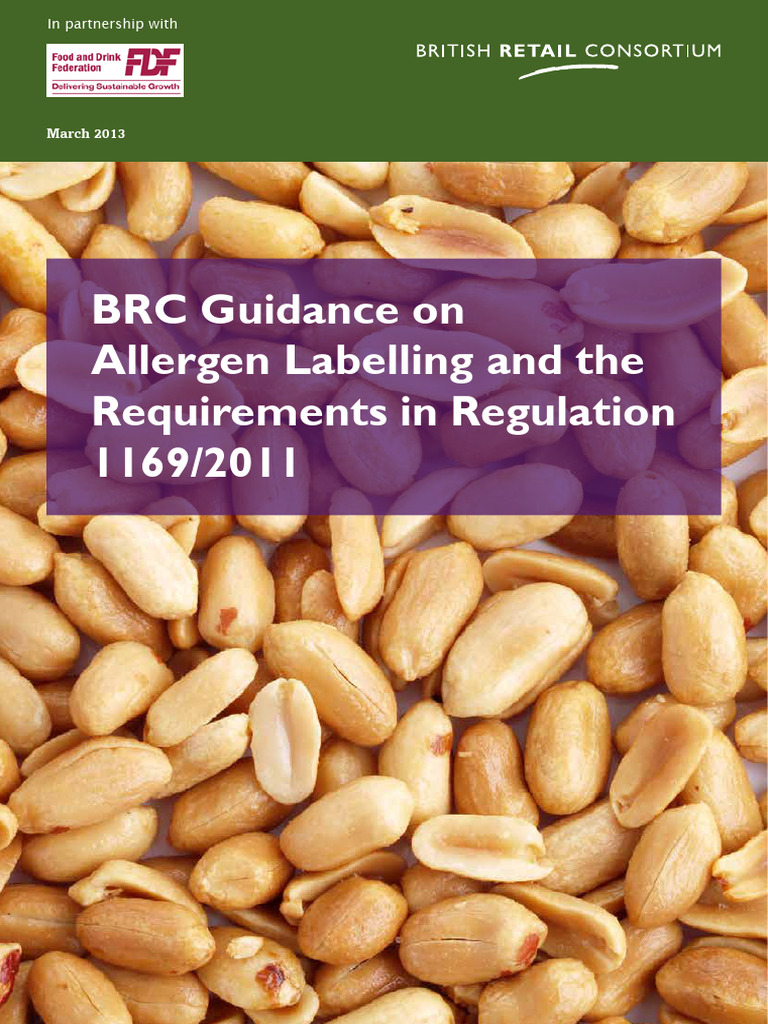 BRC Guidance On Allergen Labelling | PDF | Food Allergy | Gluten