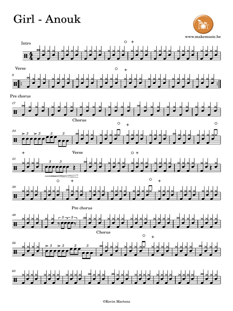 Anouk - Girl | PDF | Songs | Musical Forms