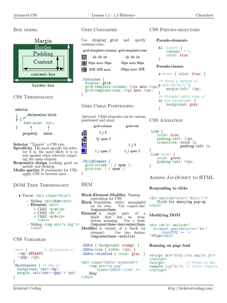 1 Css | PDF | Document Object Model | Web Development