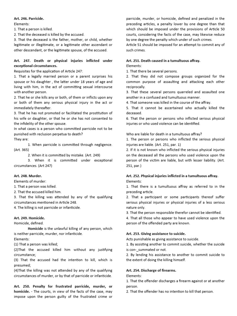 ARTICLES Paprint | PDF | Crimes | Crime & Violence