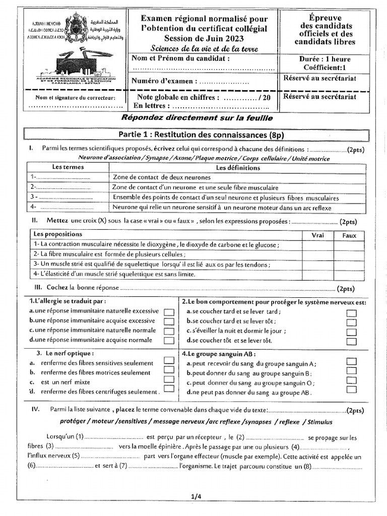 Settat SVT - FR S | PDF