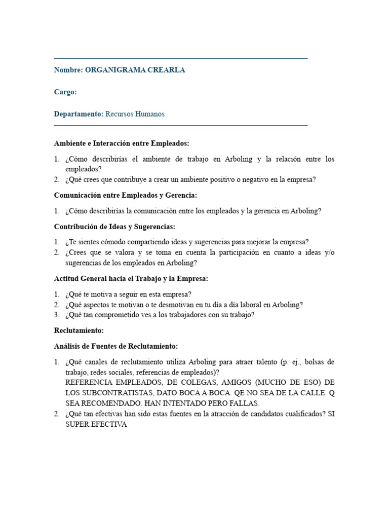 preguntas en entrevista[ FINAL | Descargar gratis PDF | Reclutamiento ...