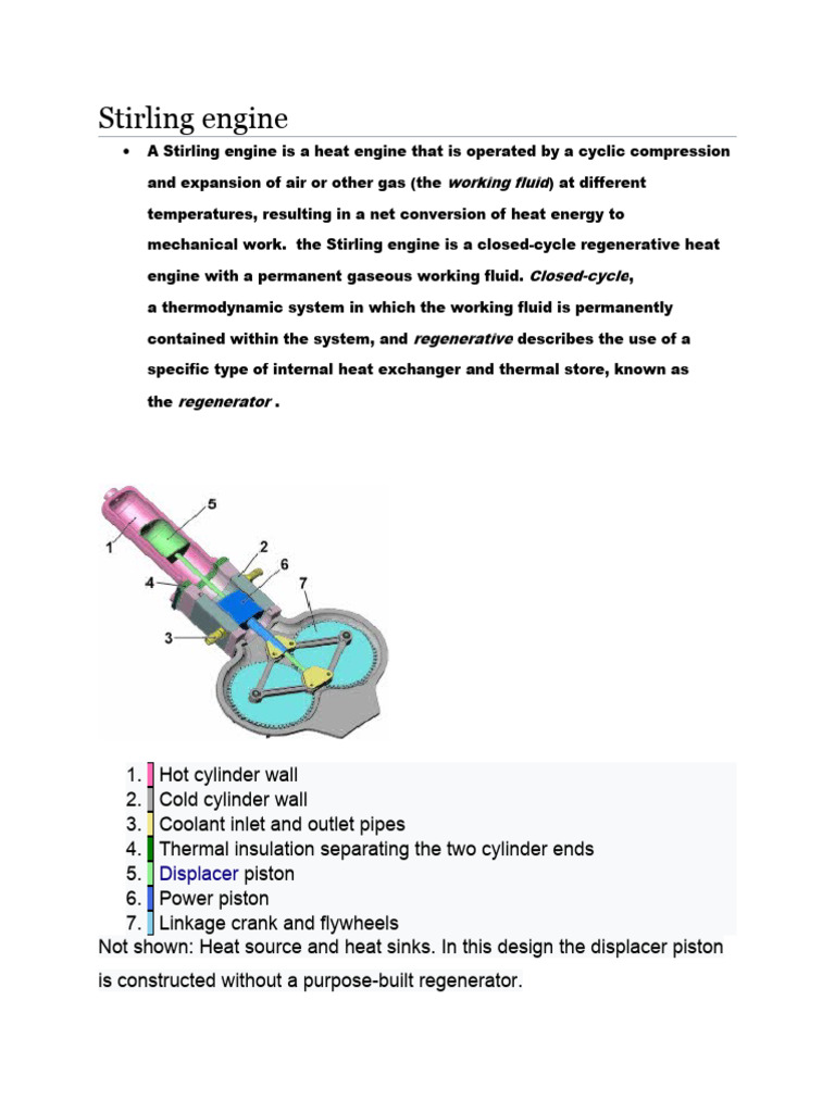 Stirling engine (1) | Download Free PDF | Mechanical Engineering ...