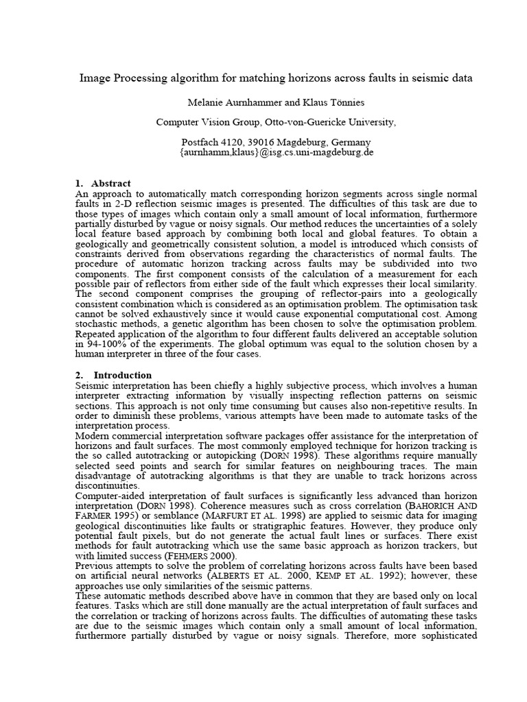 2009_Structure-Enhancing Nonlinear Filtering of Seismic Images | PDF | Mathematical Optimization ...