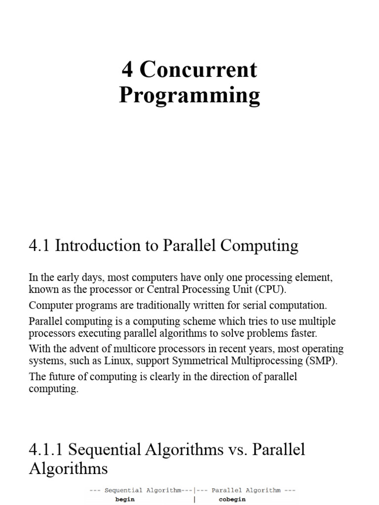 ch4并发编程 | PDF | Process (Computing) | Thread (Computing)