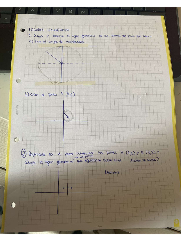 Ejercicios Lugares Geometricos | PDF