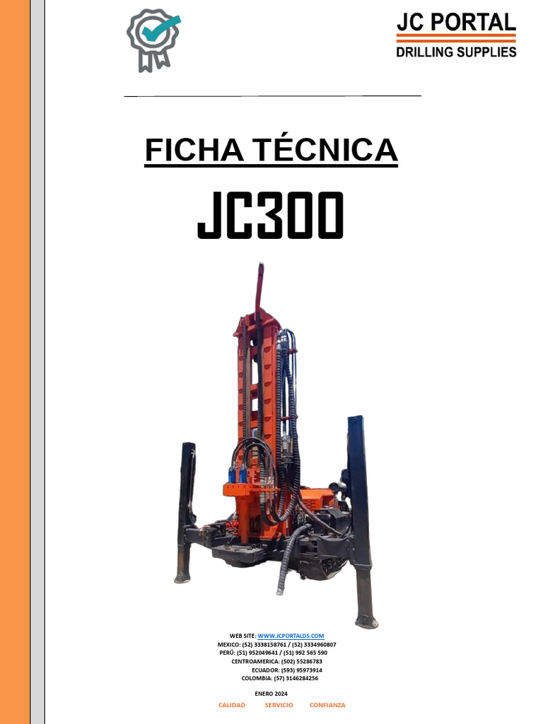 Ficha Tecnica Jc300 | PDF