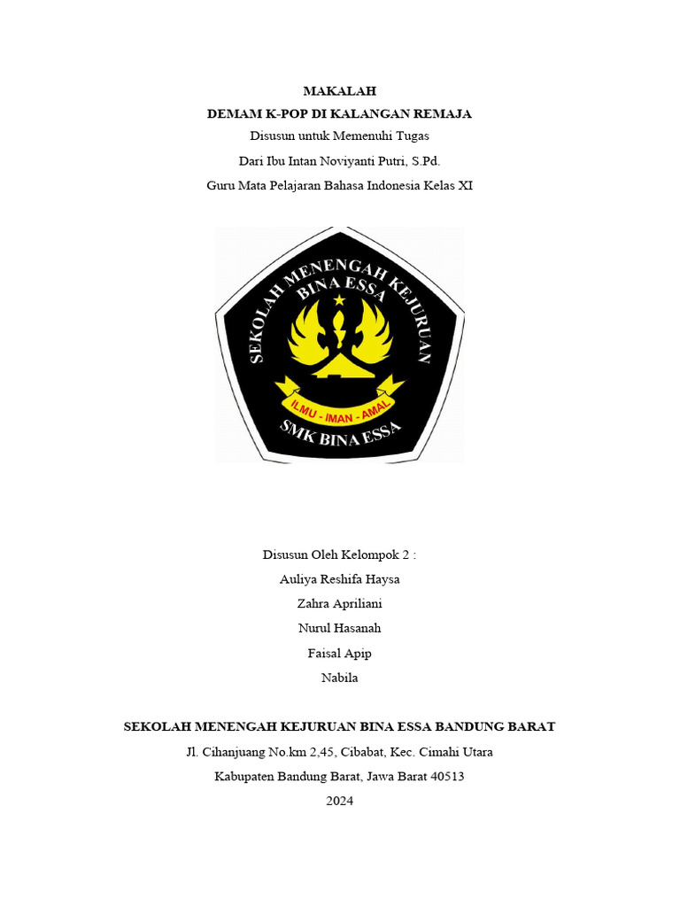 Contoh Karya Ilmiah Semi Formal | PDF | Kesehatan Holistik