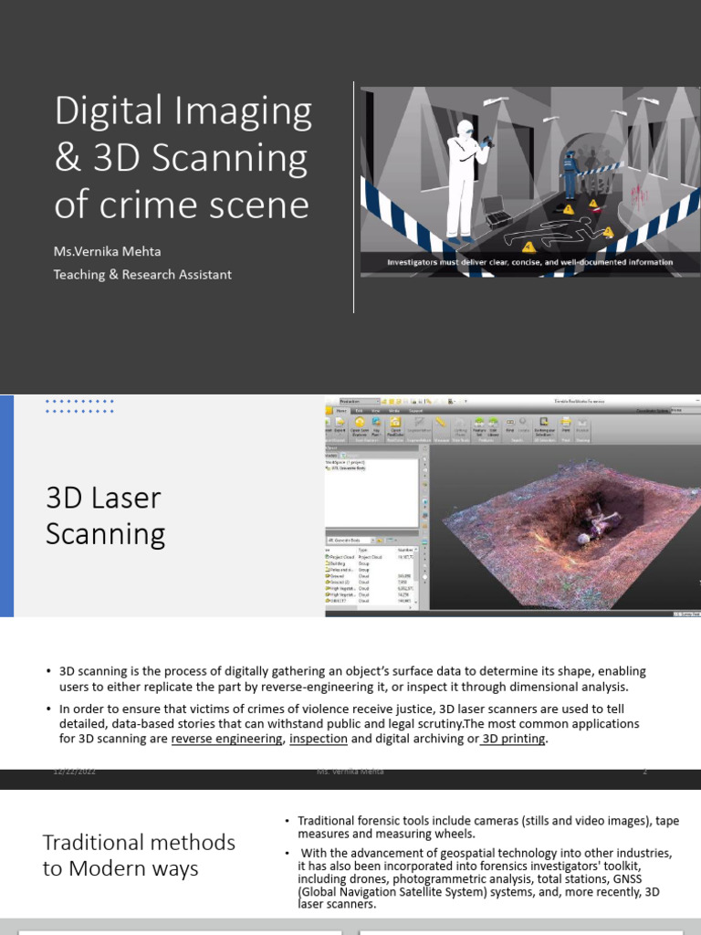 Digital Imaging of Crime Scene | PDF | Image Scanner | 3 D Computer ...