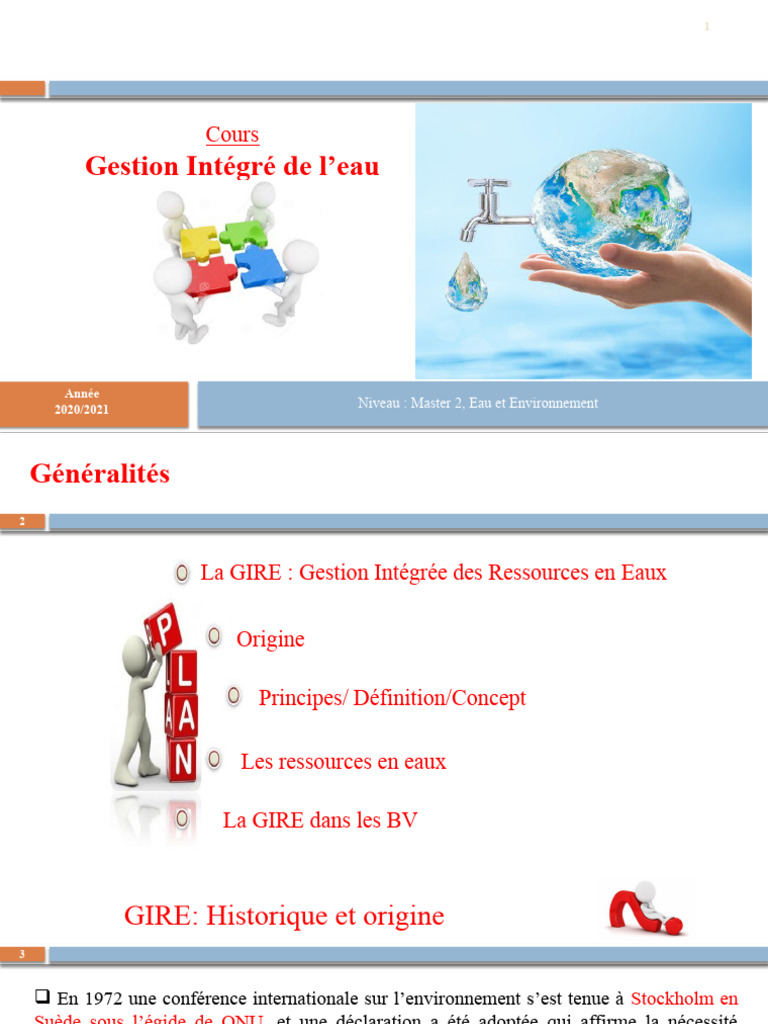 Gestion Intégrée des Ressources en Eau | PDF | Développement durable ...