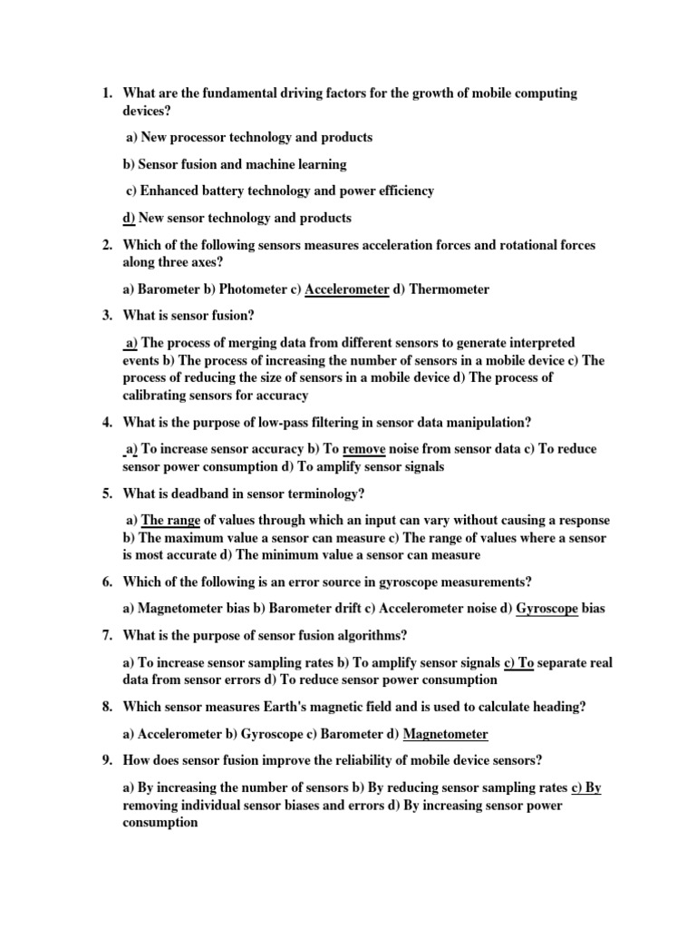 Moblie Computing Quiz 2 (Lec7, Lec6) | PDF | Virtual Reality | Augmented Reality
