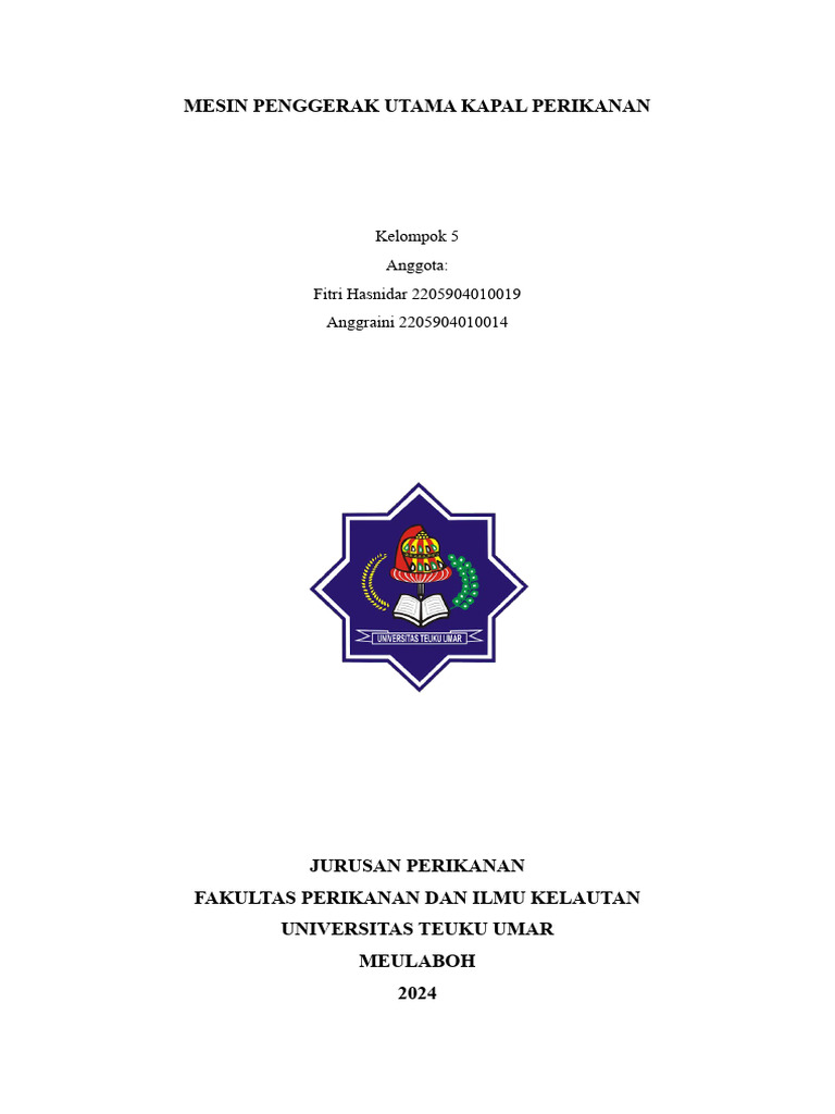 Mesin Penggerak Utama Kapal Perikanan-2 | PDF | Sains & Matematika