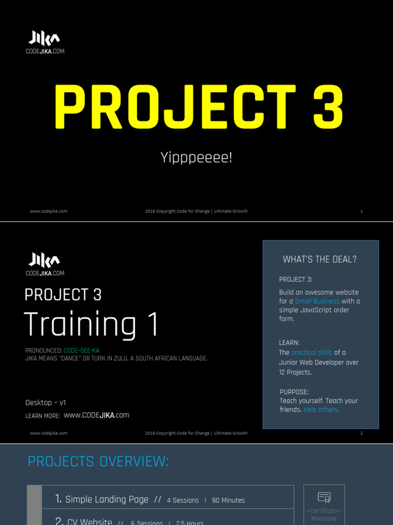 Project 3 Codejika - Com DT v1 | PDF | Websites | Web Development