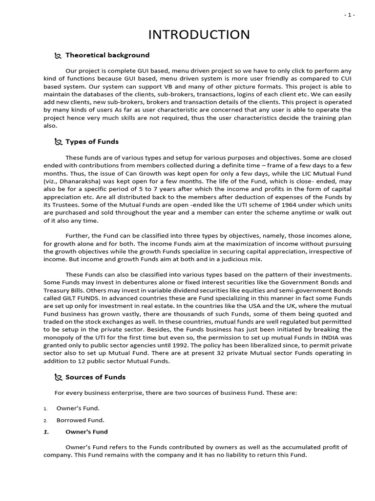 E Fund Management System | PDF | Equity (Finance) | Financial Capital