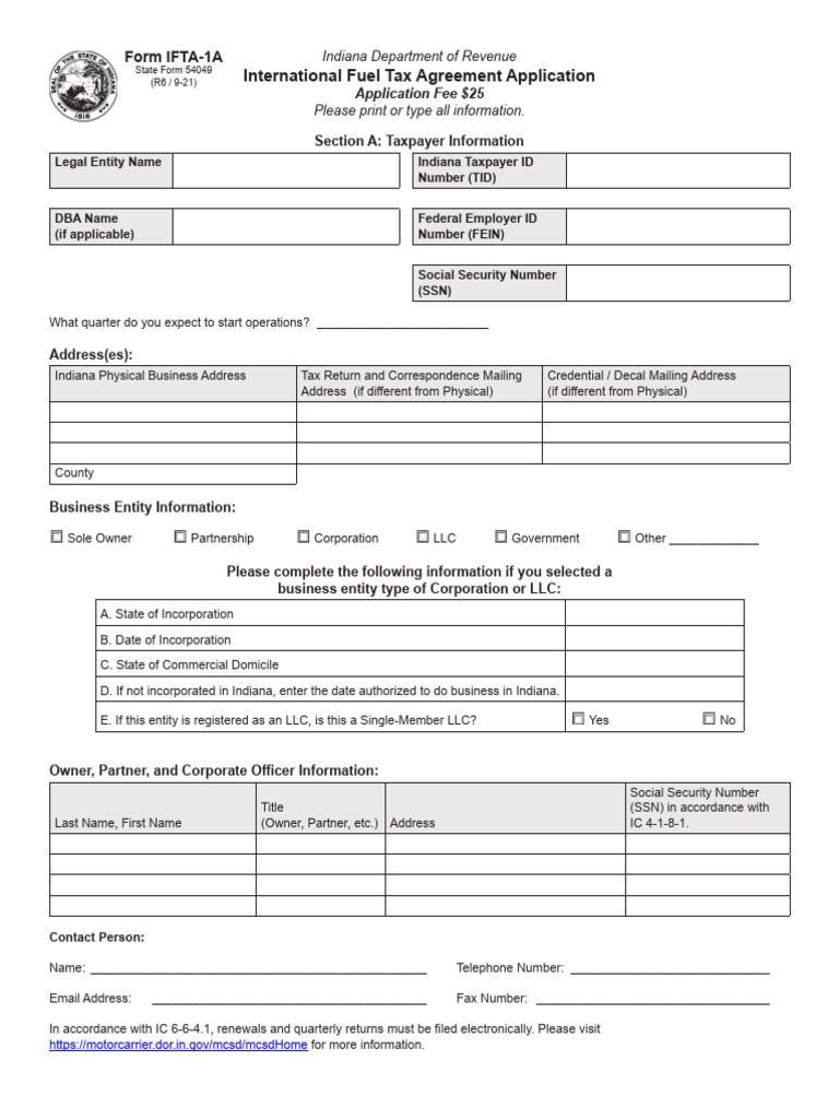 IFTA License Application Guide | PDF | Social Security Number | Business