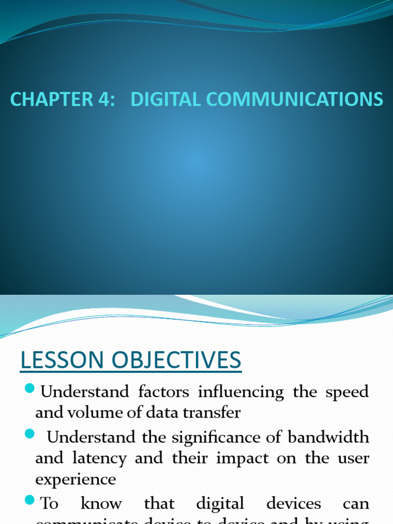 Digital Communication Basics | PDF | Computer Network | Bandwidth (Computing)