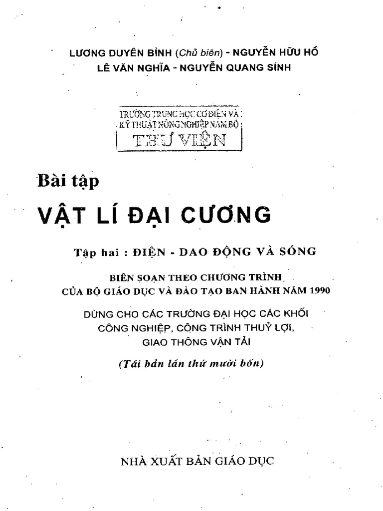 Sach BT_VLDCII_Luong Duyen Binh | PDF