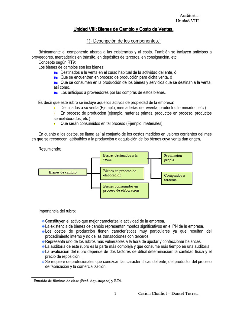 Unidad VIII BIEN DE CAMBIO | PDF | Auditoría | Contralor