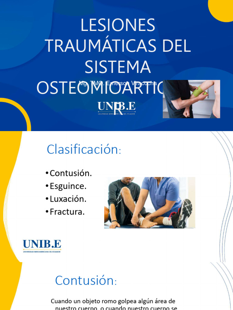 Lesiones Traumáticas Del Sistema Osteomioarticular.. | PDF | Medicina ...