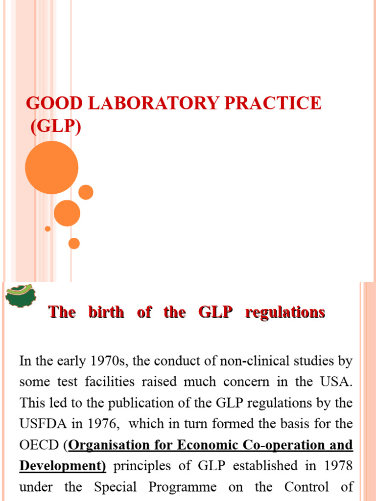 Good Laboratory Practice (GLP) | PDF