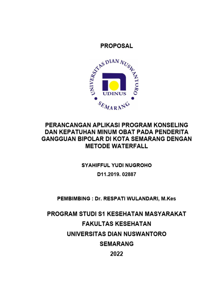 Proposal Skripsi | PDF | Pengembangan Diri