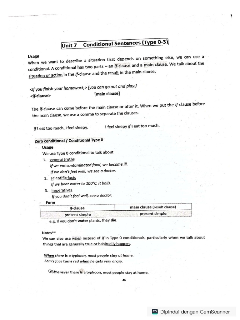 Conditional Exercise | PDF