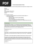 Gatsby - Ch.5 Symbols Analysis | PDF | The Great Gatsby