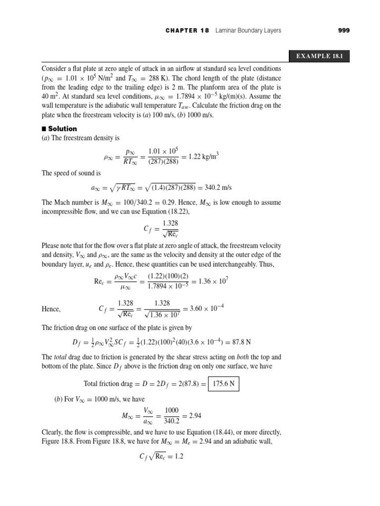 Numerical 1 | PDF | Fluid Dynamics | Drag (Physics)