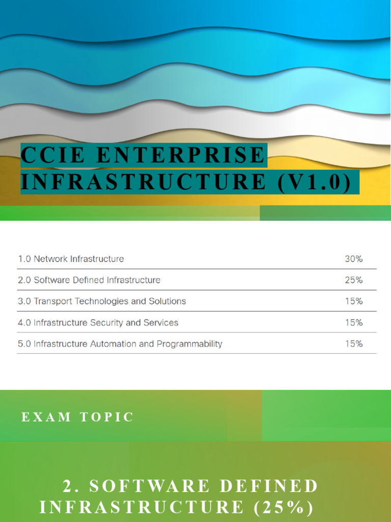 CCIE EN V1.0 - Part 02 Software Defined Infrastructure (25%) | PDF | Internet Architecture ...