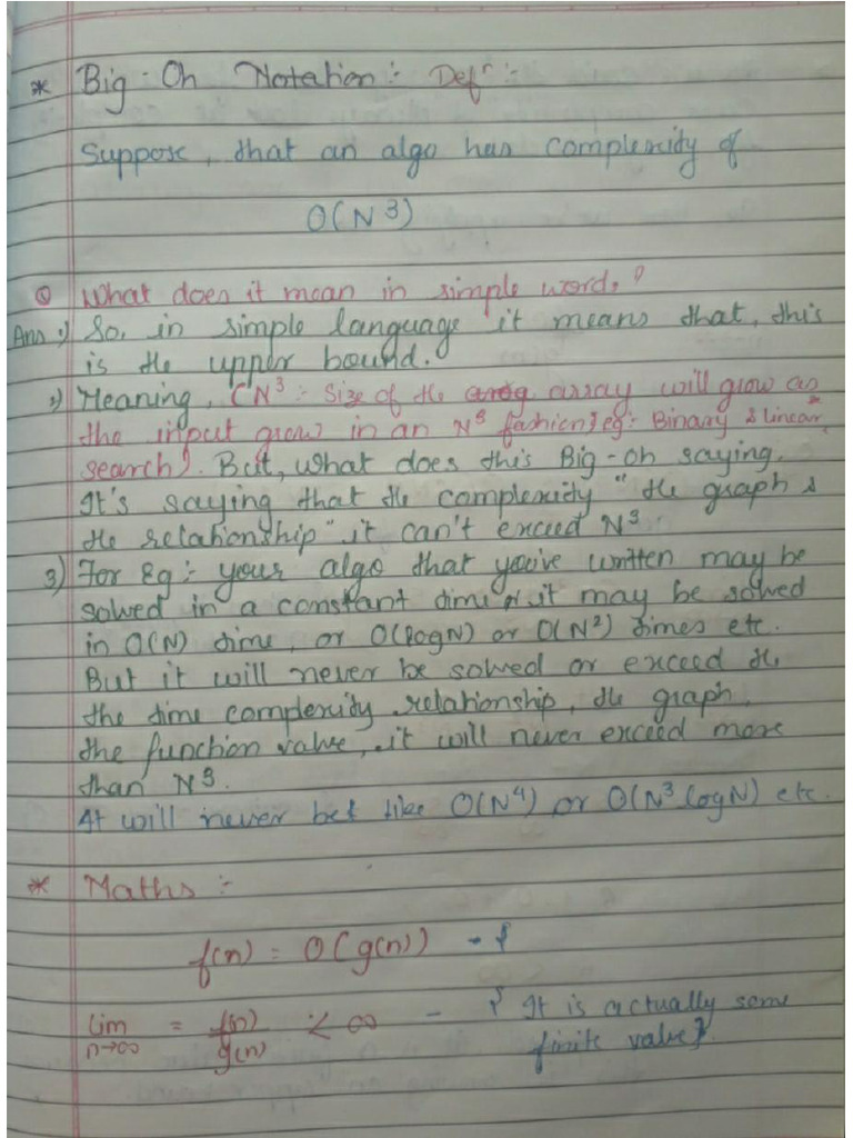 Big-Oh Notation | PDF