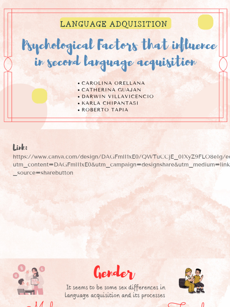 Group 2 Language Acquisition | PDF | Second Language Acquisition | Extraversion And Introversion