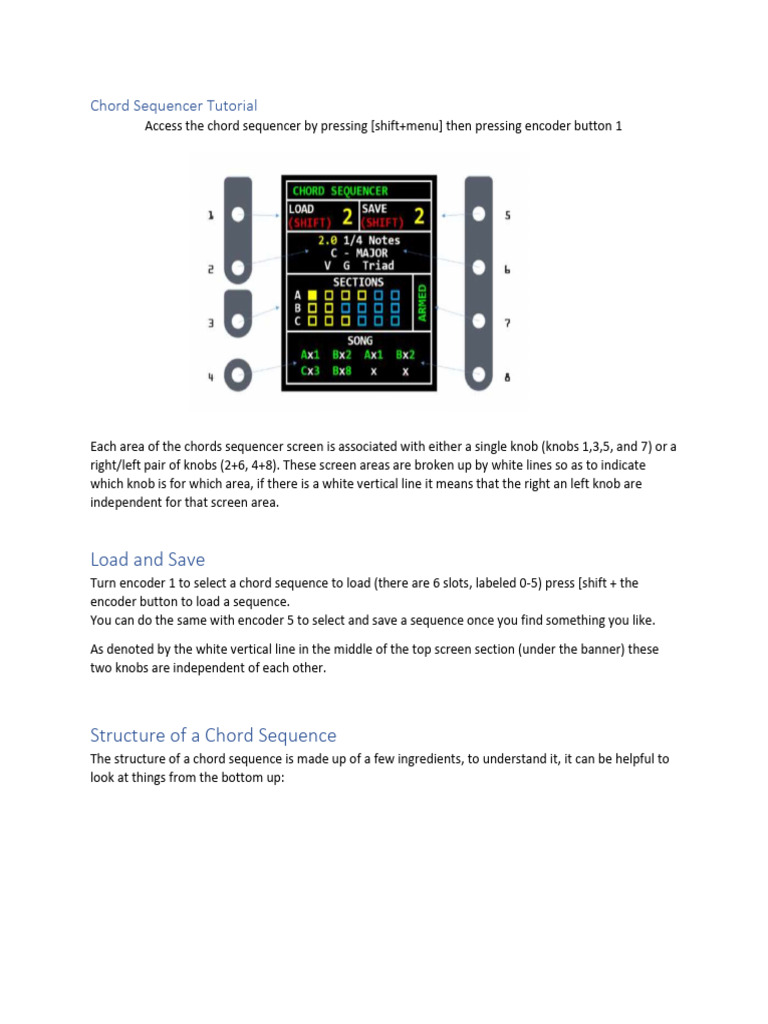Chord Seq Tutorial Pdf Song Structure Elements Of Music