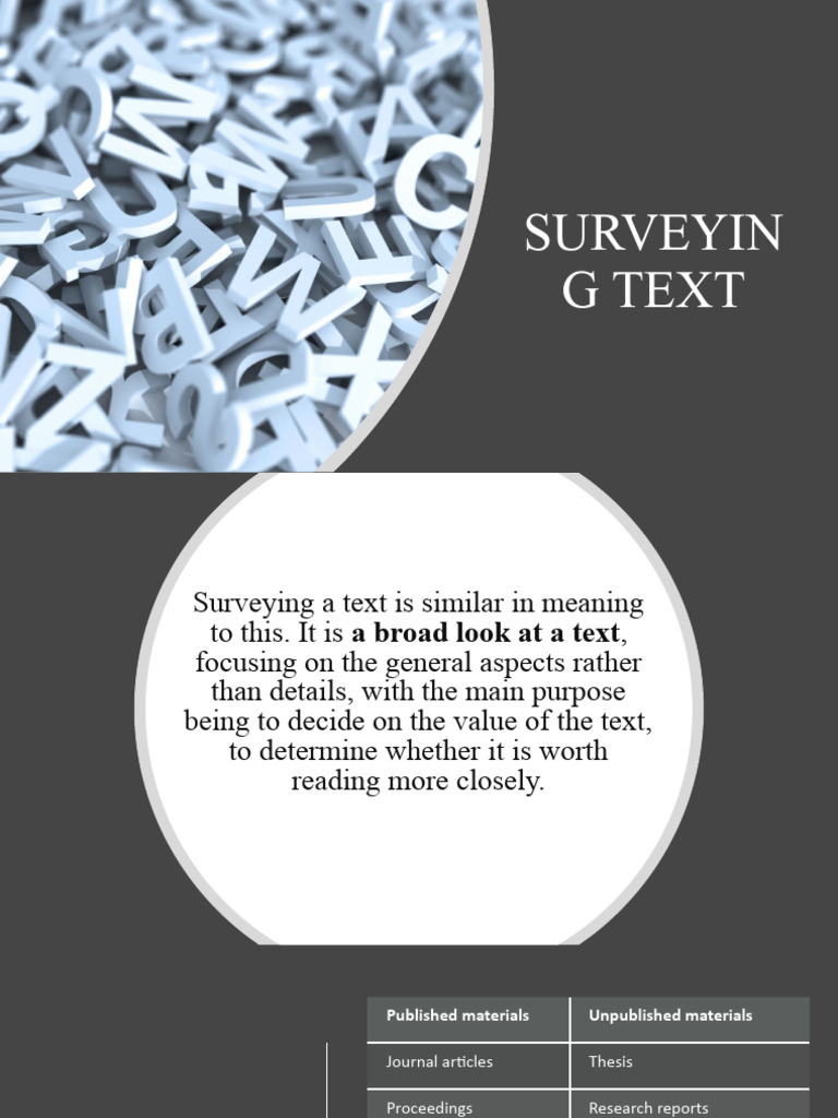 WEEK 4 SURVEYING TEXT | PDF | Libraries | Databases