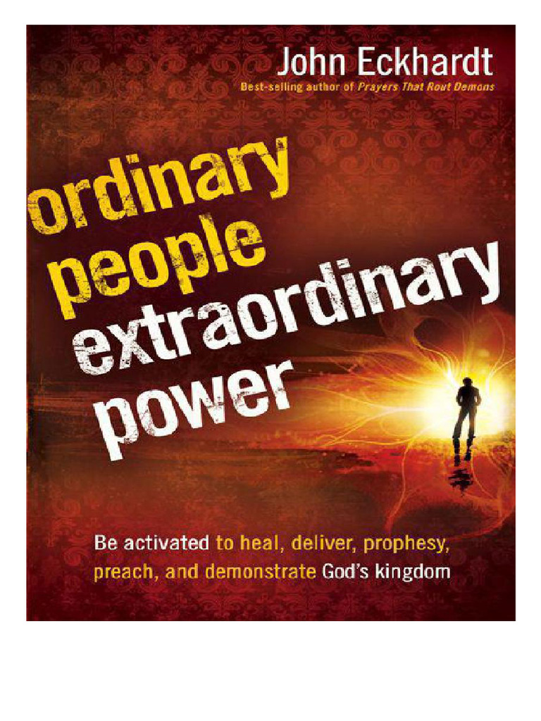 Gente Común, Poder Extraordinario - John ECkhardt | PDF | Apóstol ...