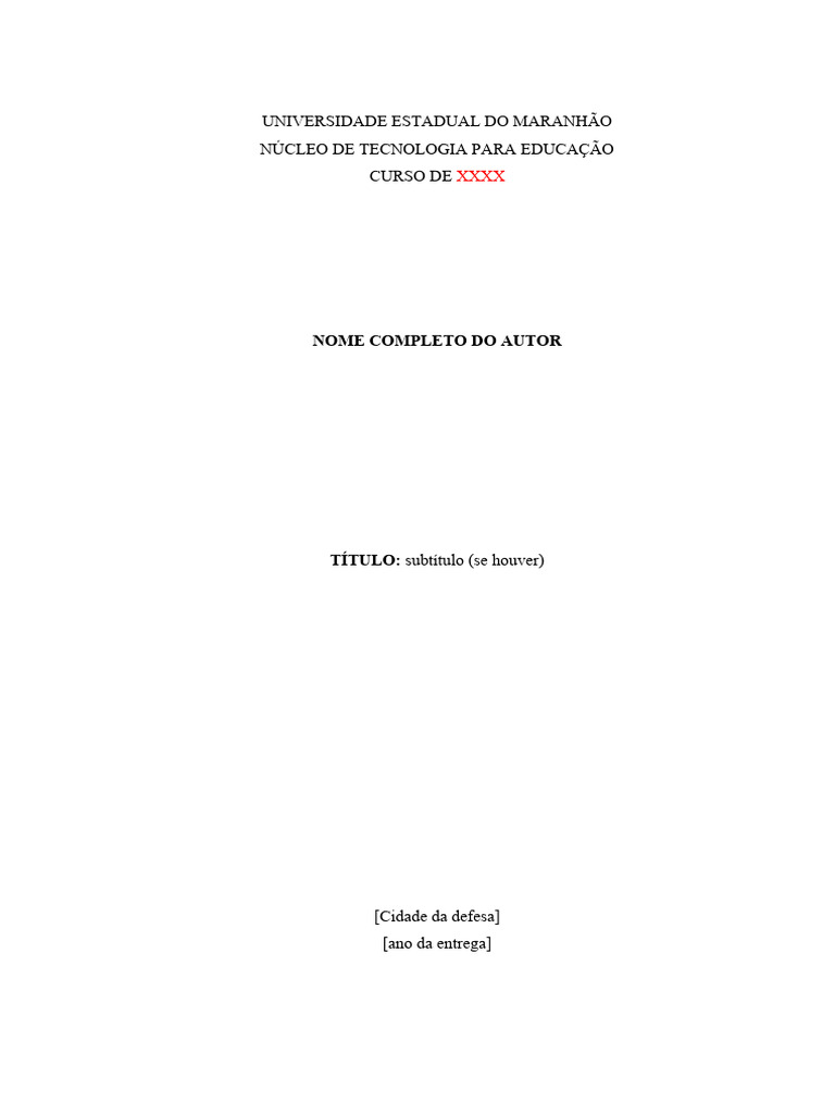 5 - Template para TCC | Download grátis PDF | Metodologia | Pesquisa ...