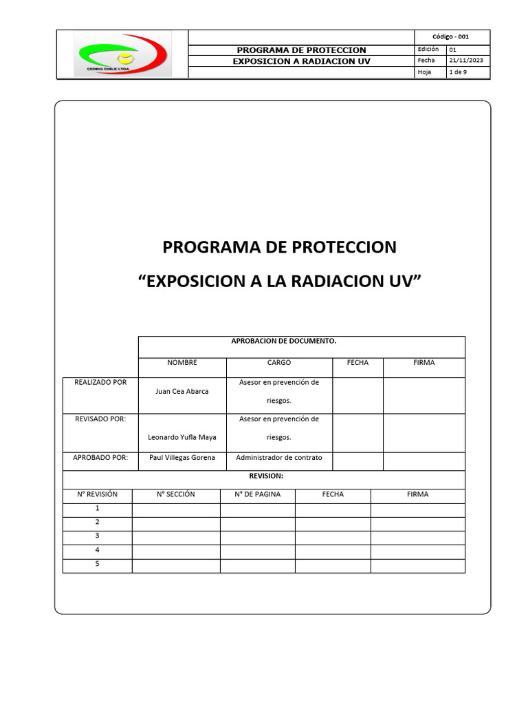 programa de proteccion rayos uv | Descargar gratis PDF | Ultravioleta | Ozono