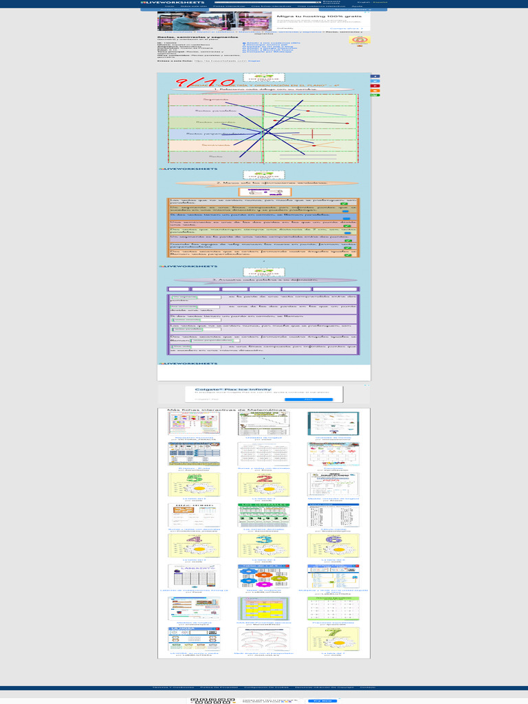 Ejercicio de Rectas, semirrectas y segmentos | PDF | Matemáticas