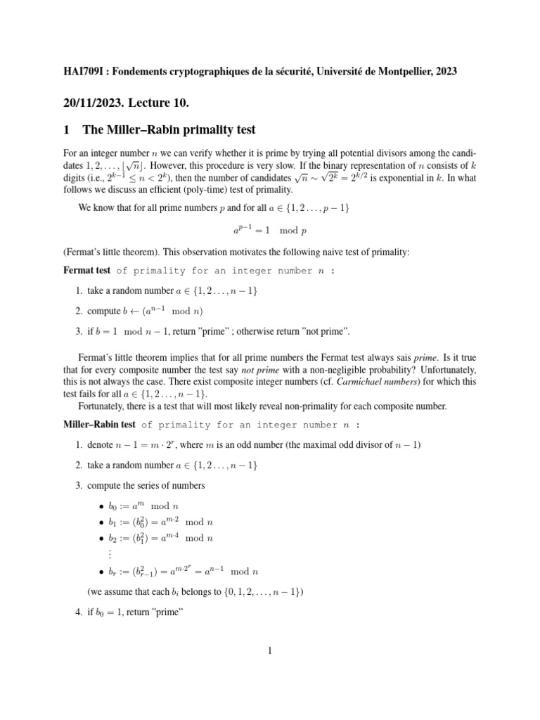 Crypto2023 Lecture10 | Download Free PDF | Public Key Cryptography | Cryptography
